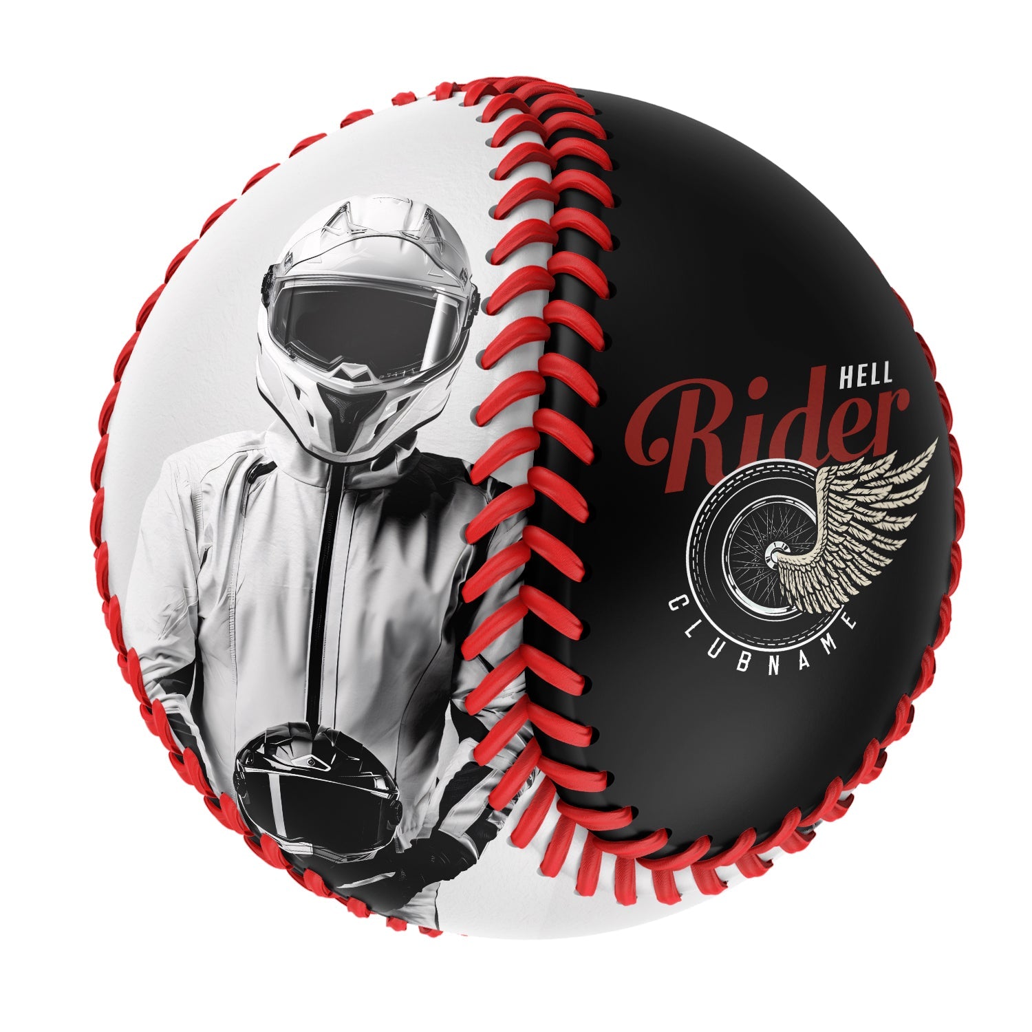 Custom Black Rider Motorcycle Club Photo Baseballs Gifts | for ...